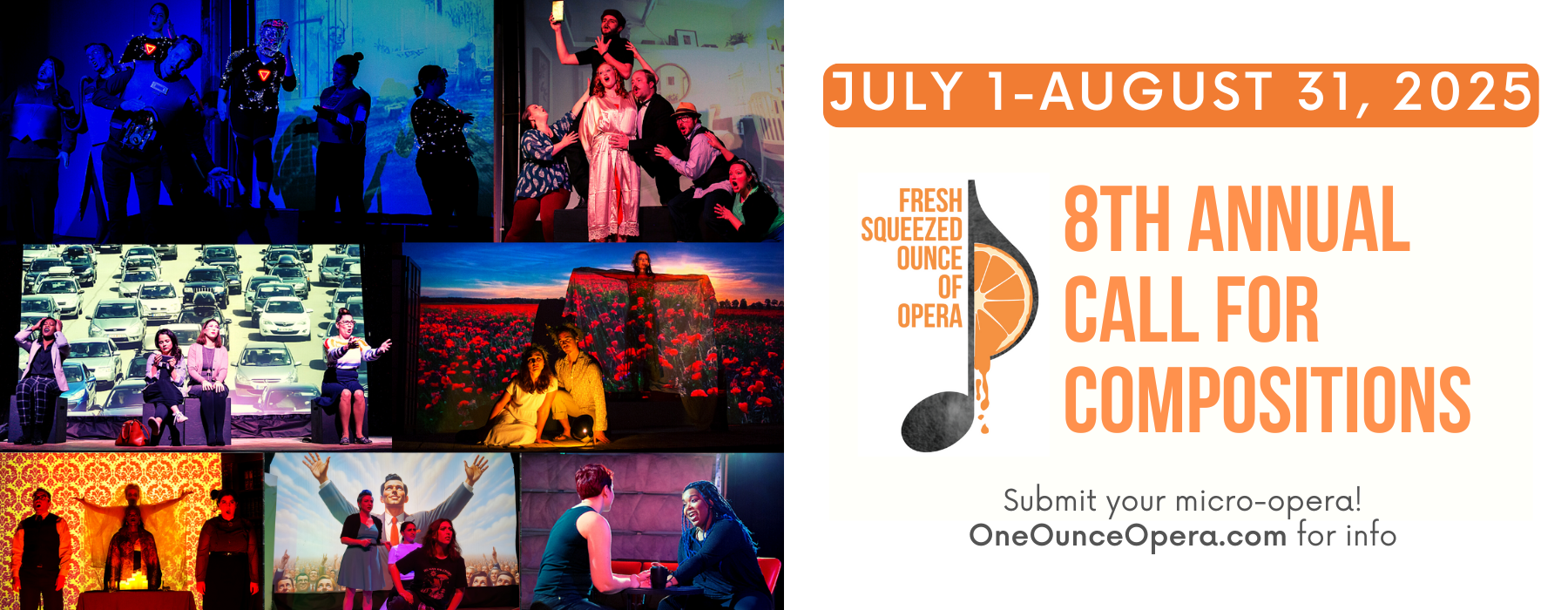 The 8th Annual Fresh Squeezed Ounce of Opera Competition Portal is NOW ...